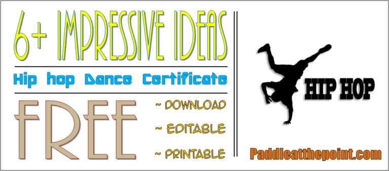 Hip Hop Certificate Templates FREE Download: 6+ Best Ideas