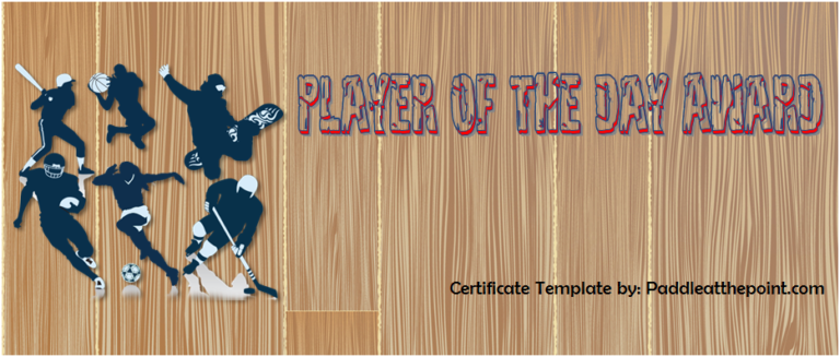 Player of The Day Certificate Template: 6+ Cool Designs FREE